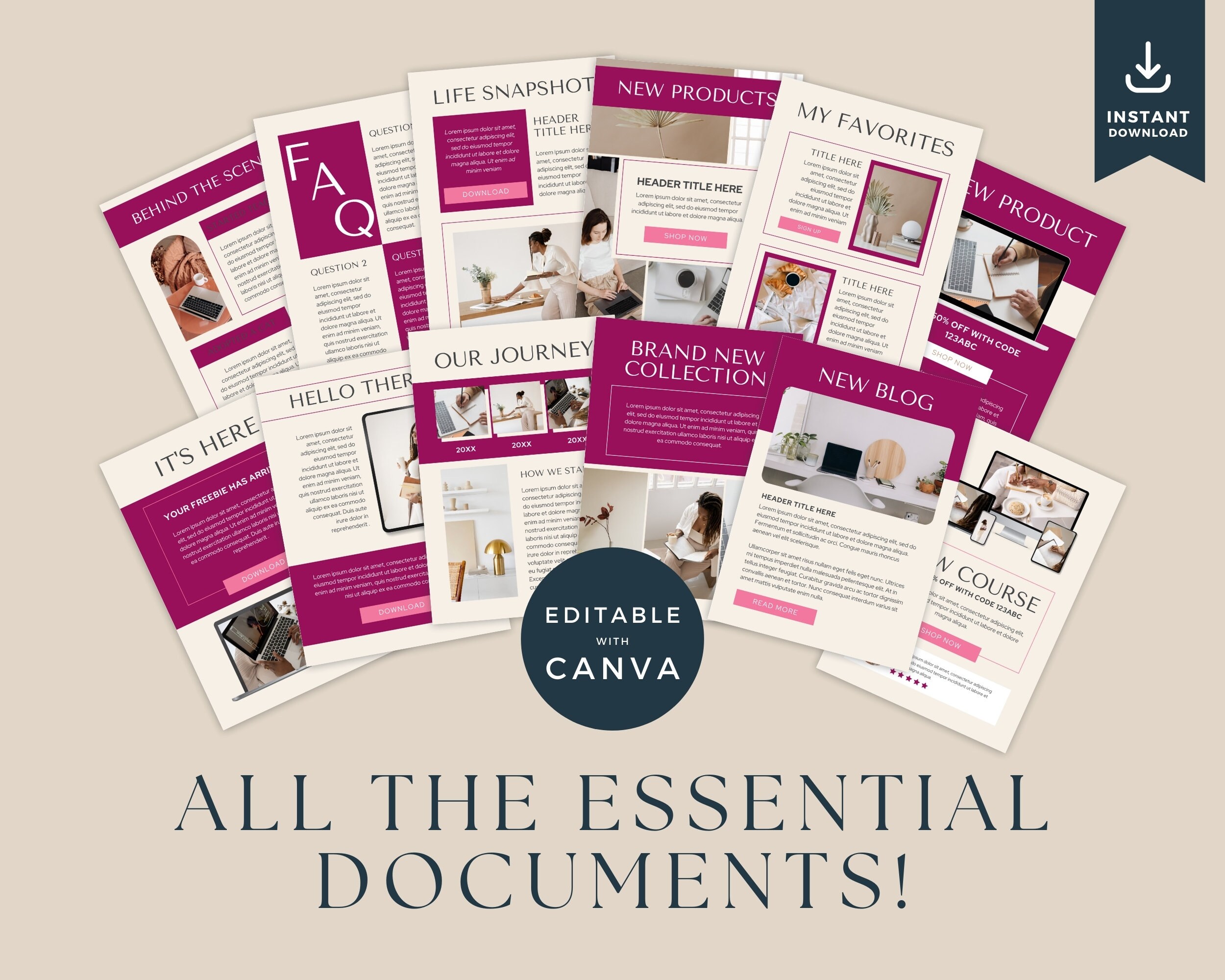 Virtual Assistant Email Templates Welcome Newsletter Bundle - Etsy