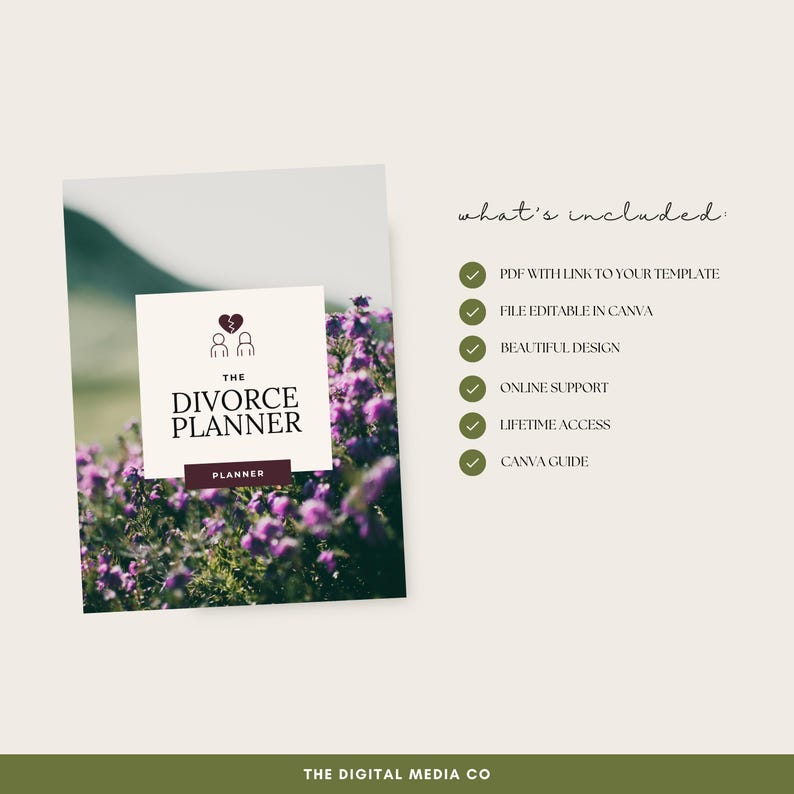 Printable Divorce Planner, Digital Divorce Organizer, Self-care, Legal ...