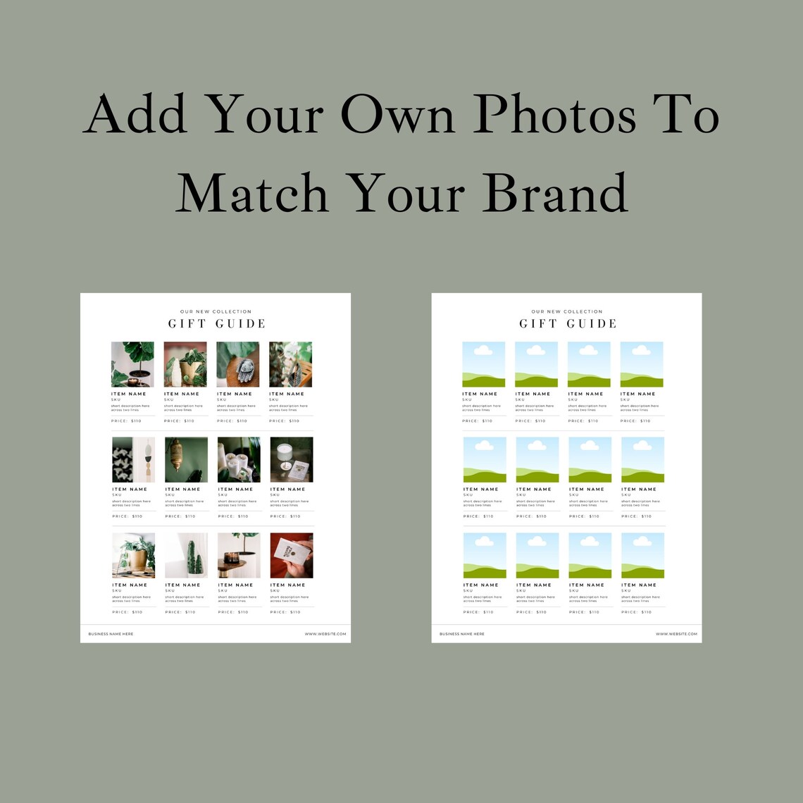 Catalogue / Gift Guide Template INSTANT DOWNLOAD Wholesale - Etsy