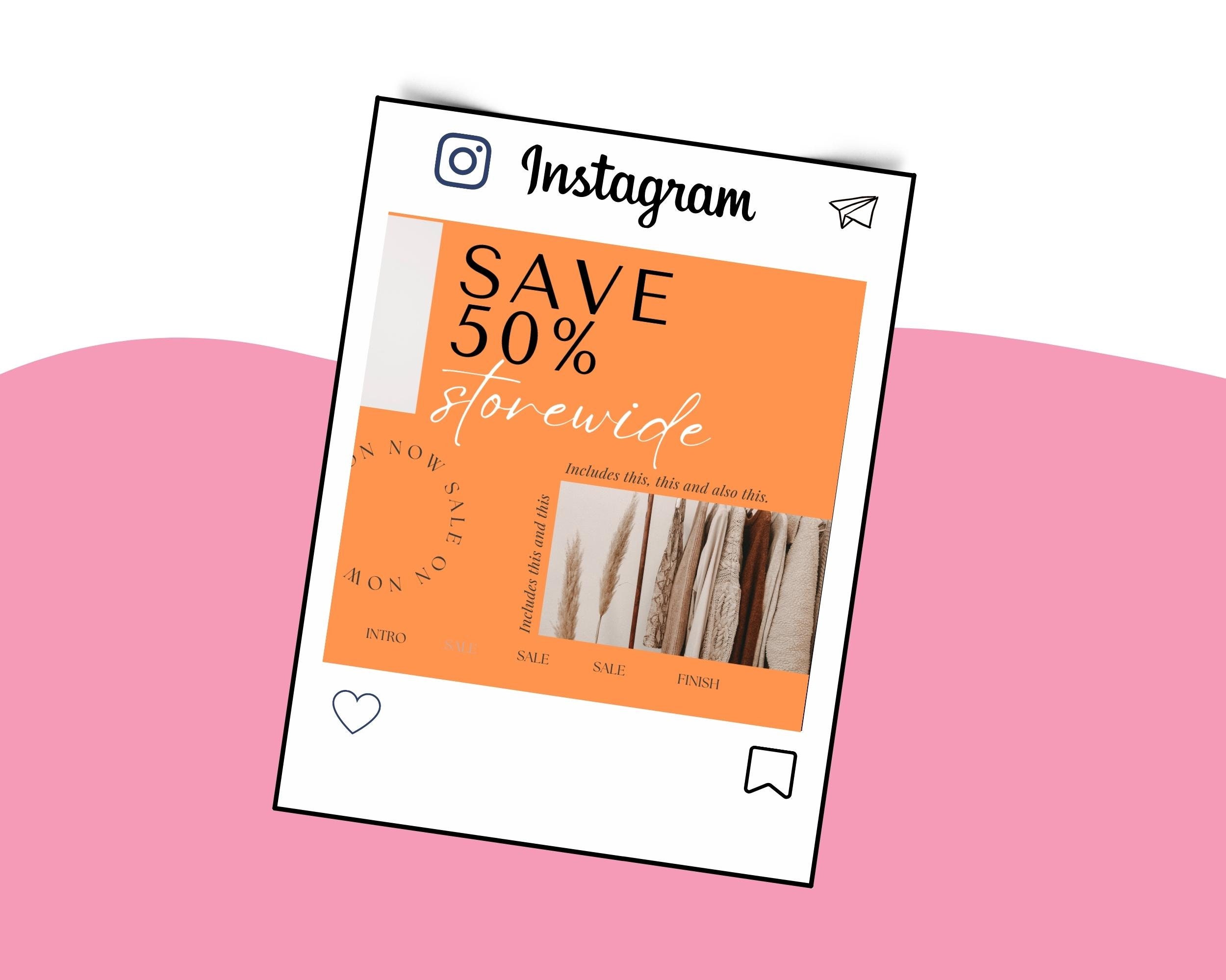 Instagram Carousel Templates Social Media Marketing Slide - Etsy