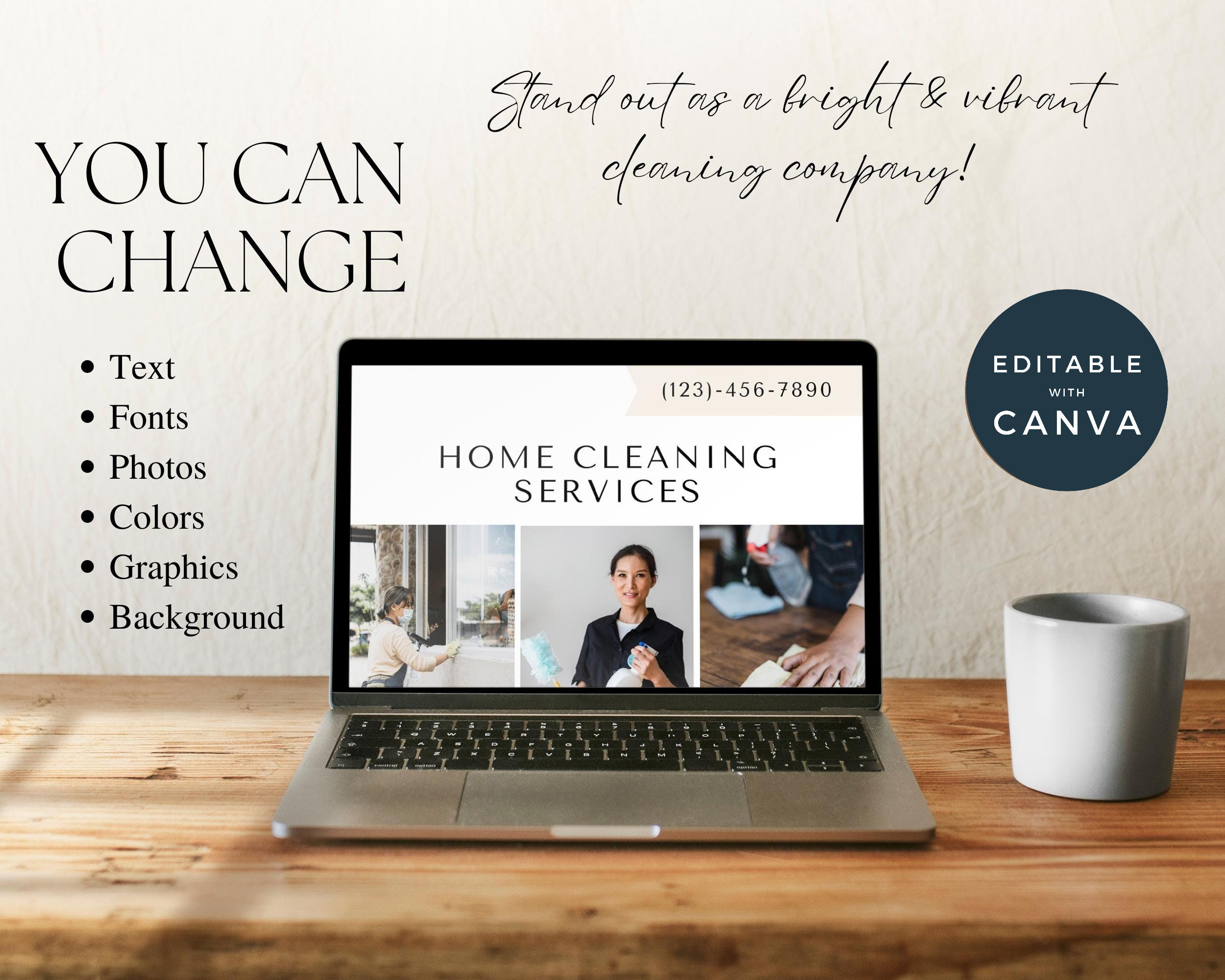 Cleaning Flyer Pack Canva Cleaning Business Template - Etsy