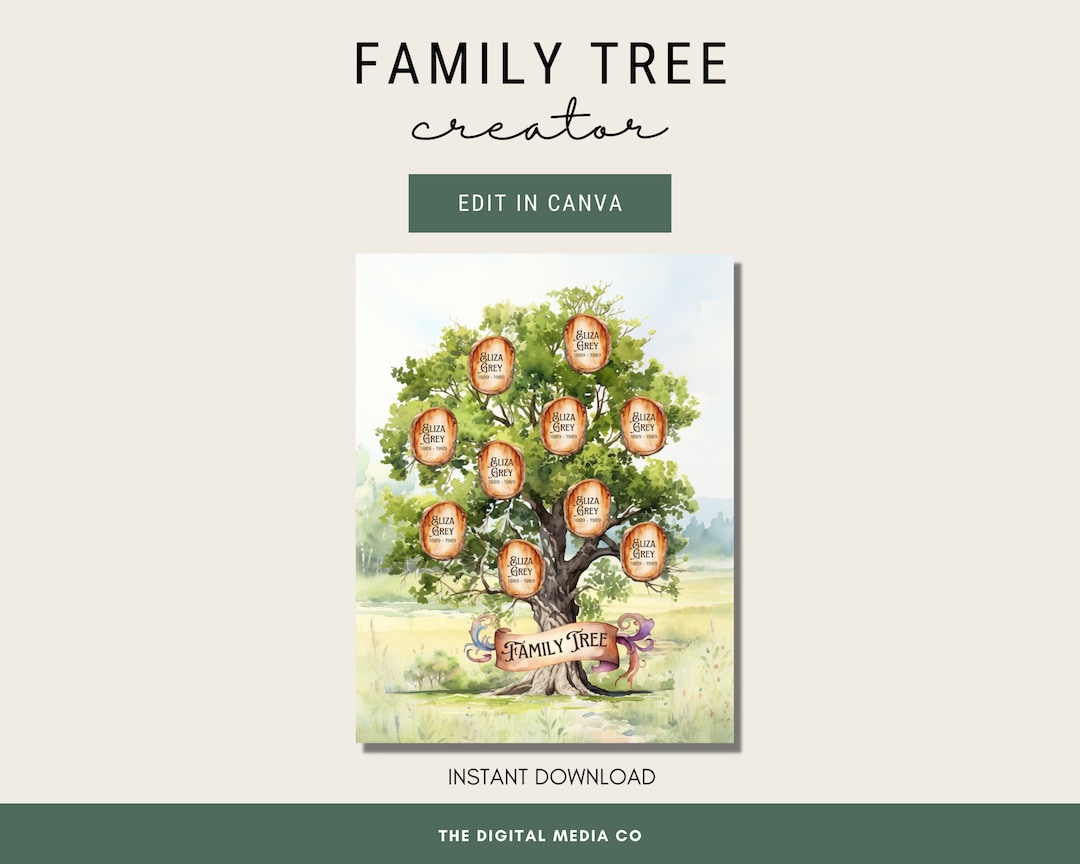 Ancestry Book Template | Family Tree Family History and Genealogy ...