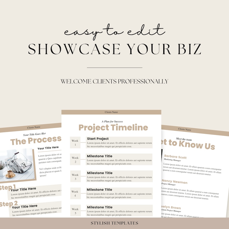 Onboarding Welcome Packet, Canva Client Welcome Pack, New Client Welcome Packet, Editable ...