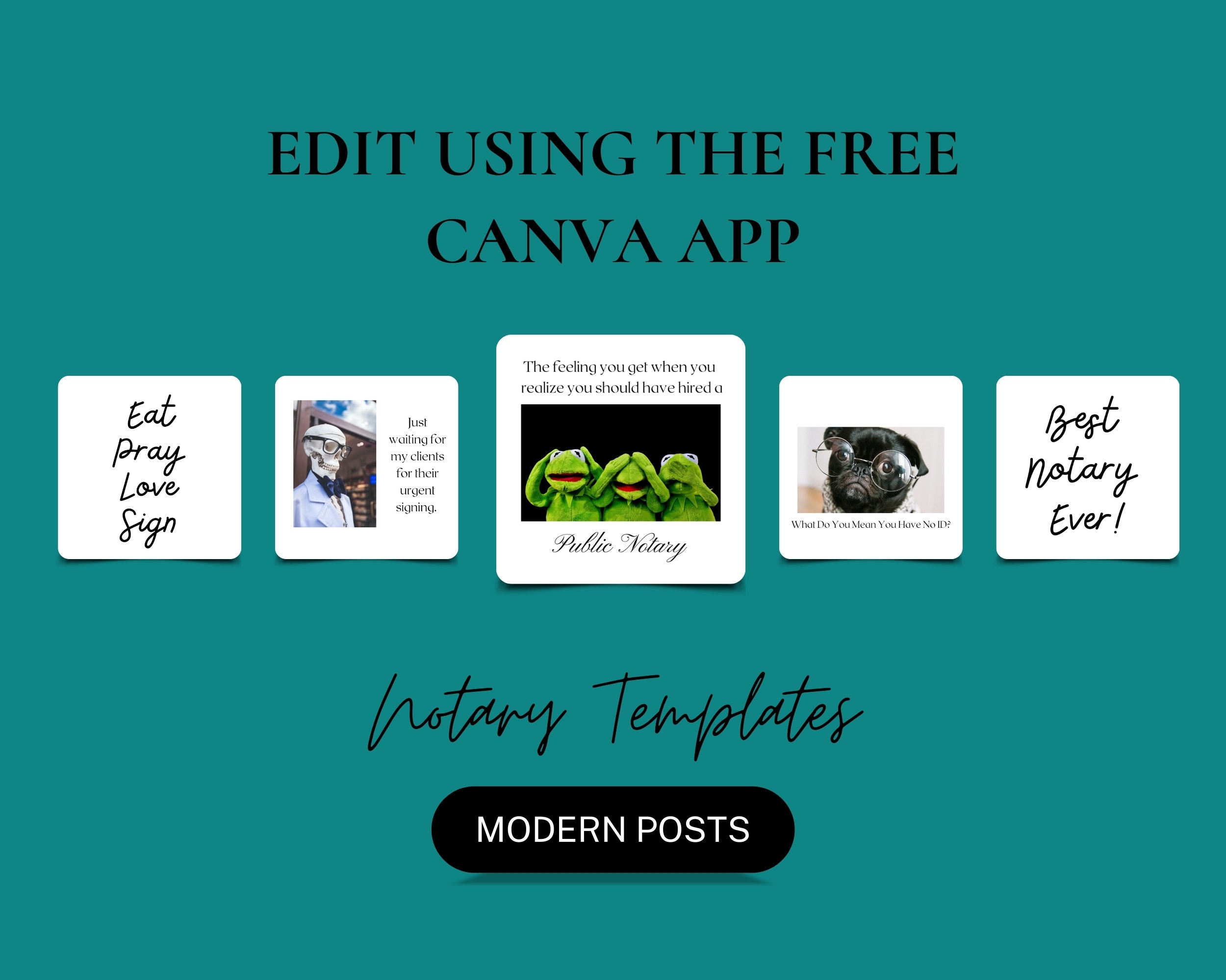 14 Meme Style Notary Instagram Templates Public Notary - Etsy Australia