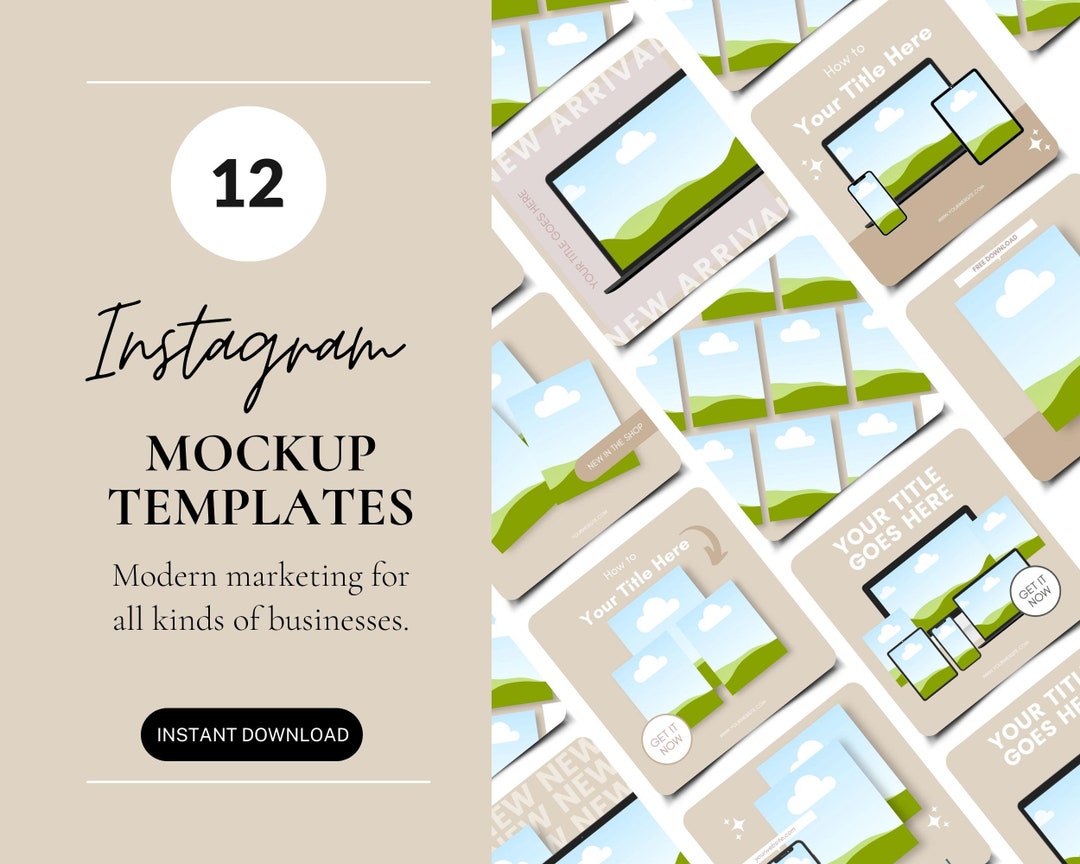 Canva Instagram Mockup, Product Mockups for Canva, Canva Mockup ...