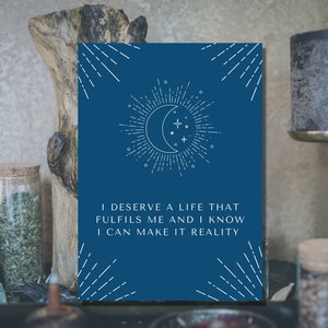 Affirmation Cards Template Canva, Affirmation Station, Printable ...