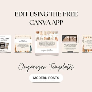 Professional Organizer Instagram Template | Social Media Posts Niche ...