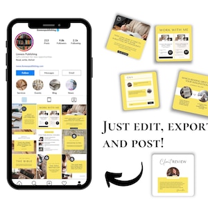 Publishing House Social Media Posts, Author Agent Marketing, Instagram ...