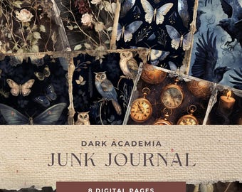 Library of Shadows Journal Pages for Dark Academia Junk Journals ...