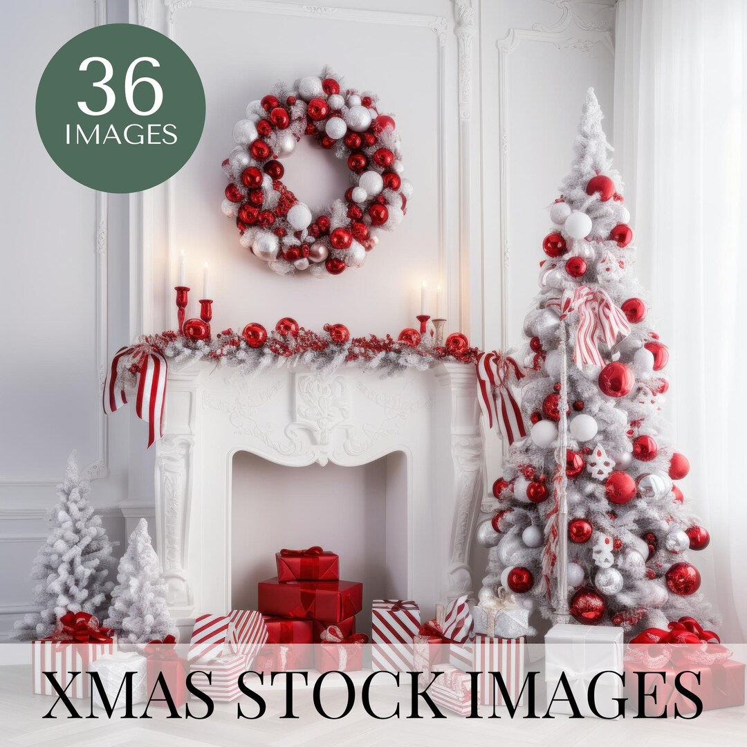 Red Christmas Styled Stock Photography | Lifestyle Photos | Trendy Xmas ...