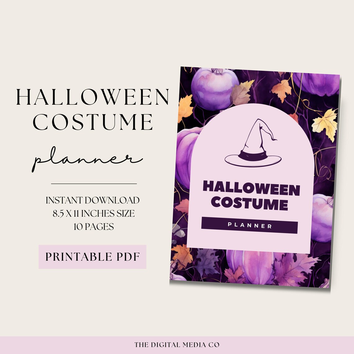 Halloween Costume Planner, Halloween Outfit Printable, Instant Download ...