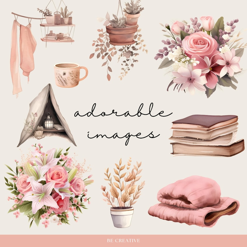 Pink Boho Digital Planner Stickers, Everyday Stickers, Fashionista ...
