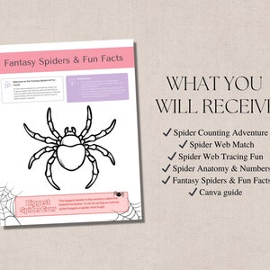Spider Activity Work Sheets for Preschoolers, Halloween Craft ...