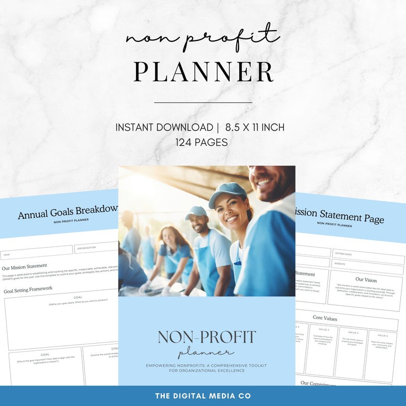 Editable Non-profit Planner | Non Profit Printable | NFP Business ...