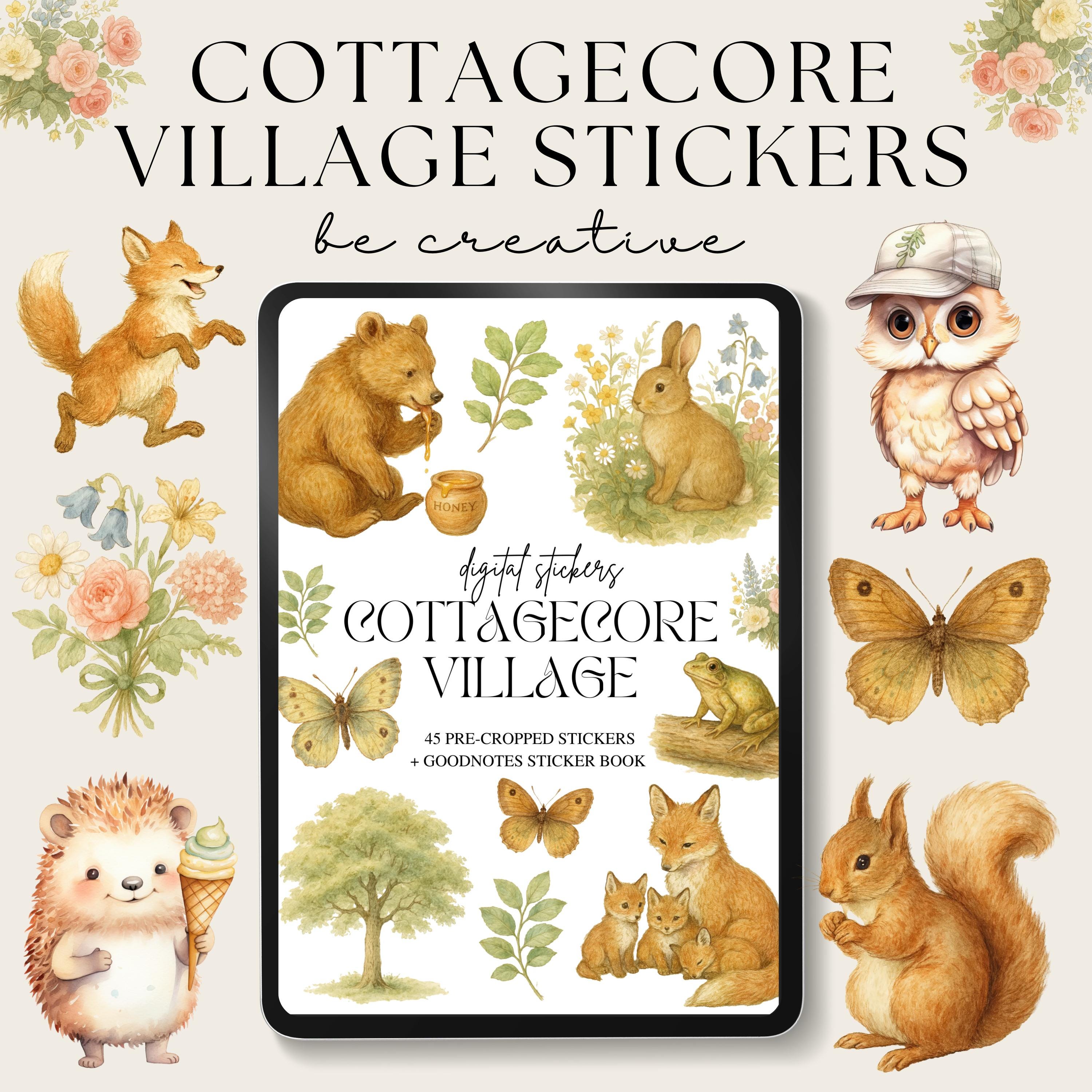 Cottagecore Digital Stickers, Goodnotes Stickers, Notability Stickers ...