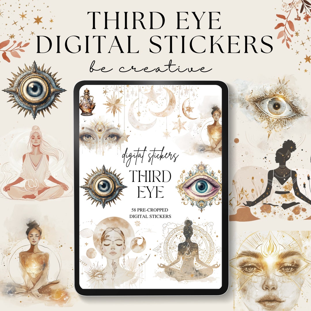 Third Eye Digital Stickers, Spiritual Goodnotes Stickers, Notability ...