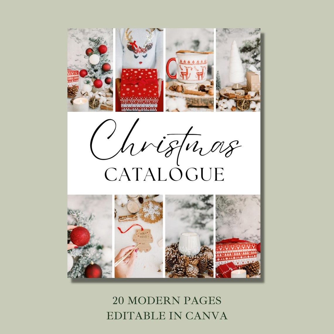 Christmas Catalogue Template, INSTANT DOWNLOAD, Wholesale Gift ...