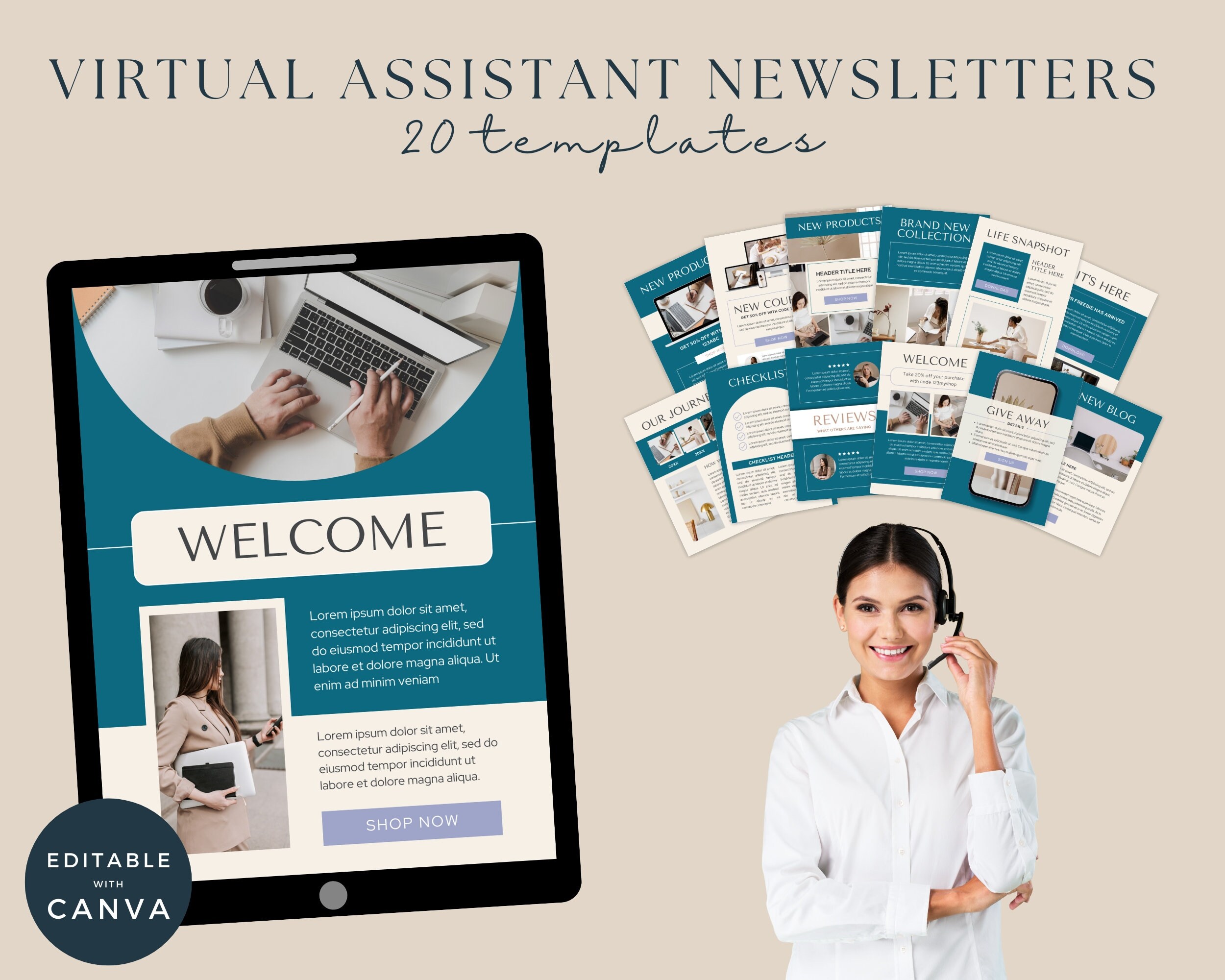 Virtual Assistant Email Templates Welcome Email Template - Etsy