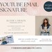 Youtuber Email Signature, Youtube Branding Kit, Editable Email ...
