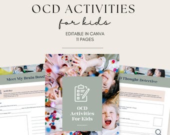 OCD Worksheet, OCD Activities for Kids, Kids Anxiety Relief Therapy ...