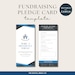 Fundraising Pledge Card Template, Editable Form for Charity Donations ...