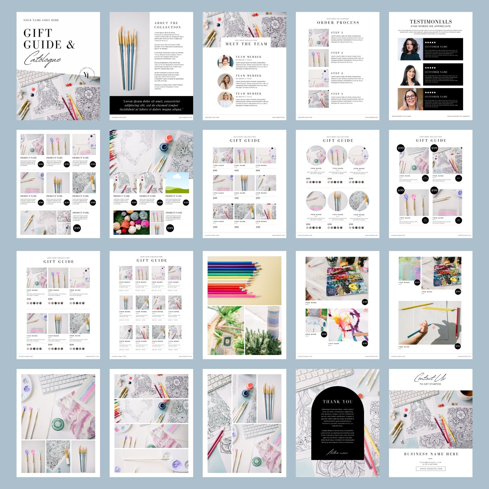 Christmas Catalogue Template INSTANT DOWNLOAD Wholesale Gift - Etsy