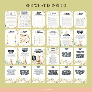 Easter Time Activities, Printable Easter Sheets, Easter Canva Download ...