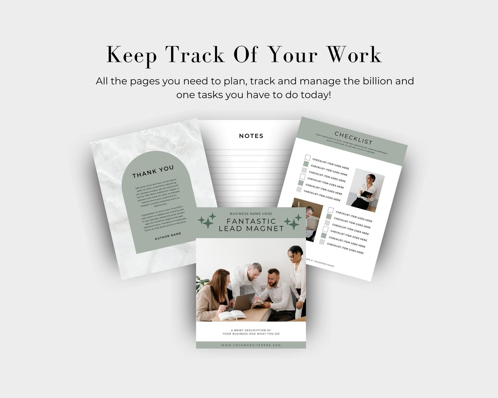 Freebie Digital Template Canva Workbook Template Canva Lead - Etsy