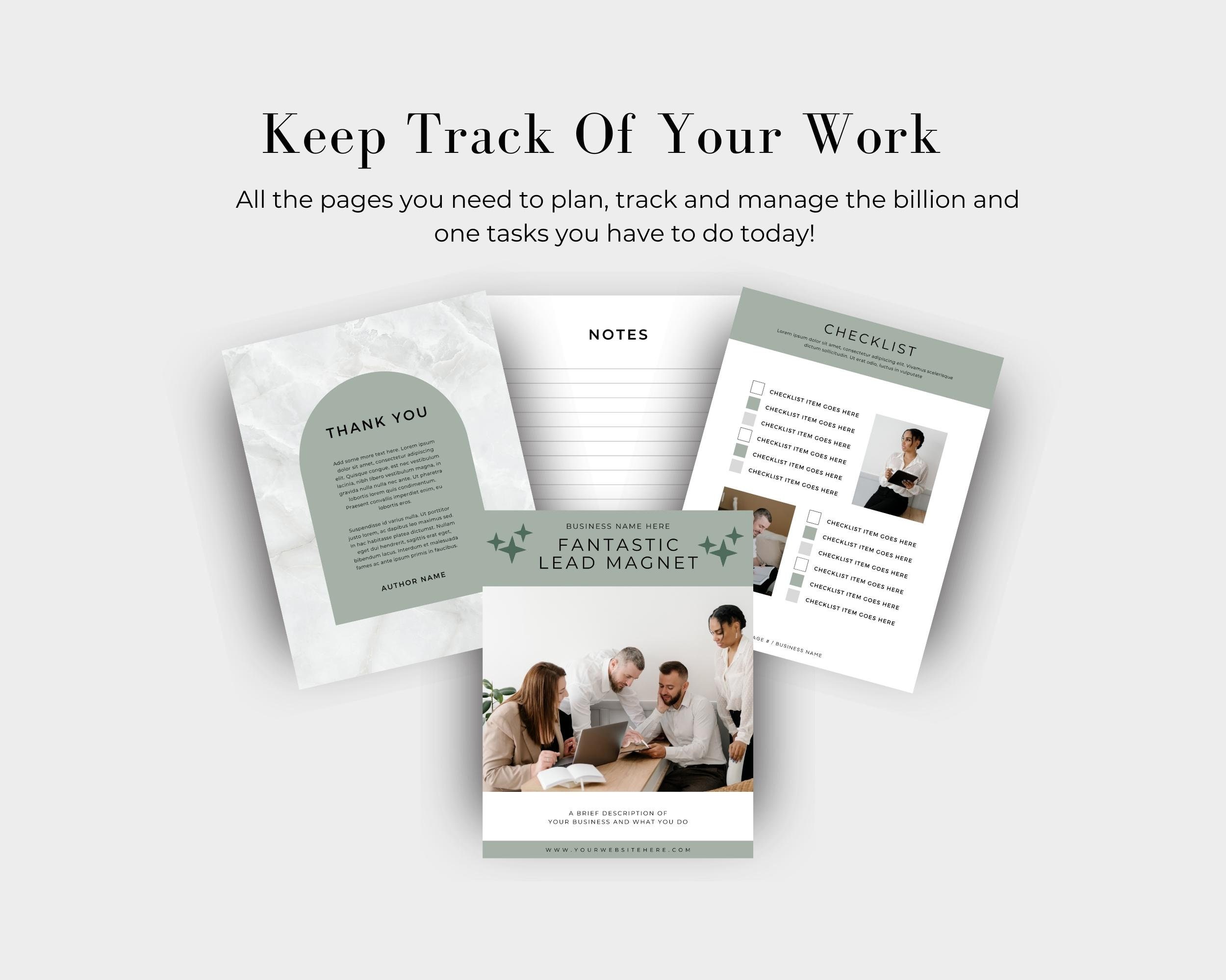 Freebie Digital Template Canva Workbook Template Canva Lead - Etsy
