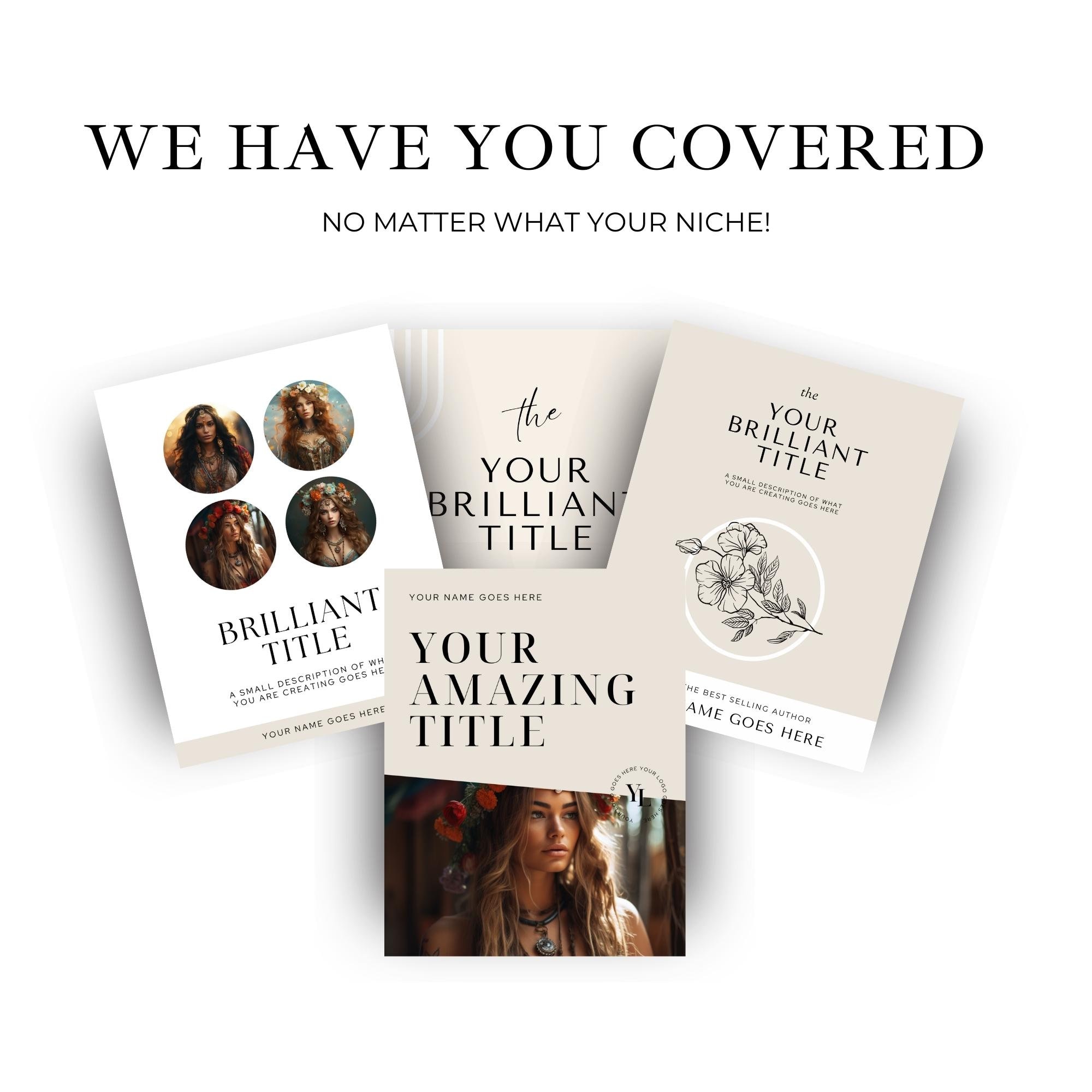 Book Covers Canva Templates Printable Magazine Title Page - Etsy