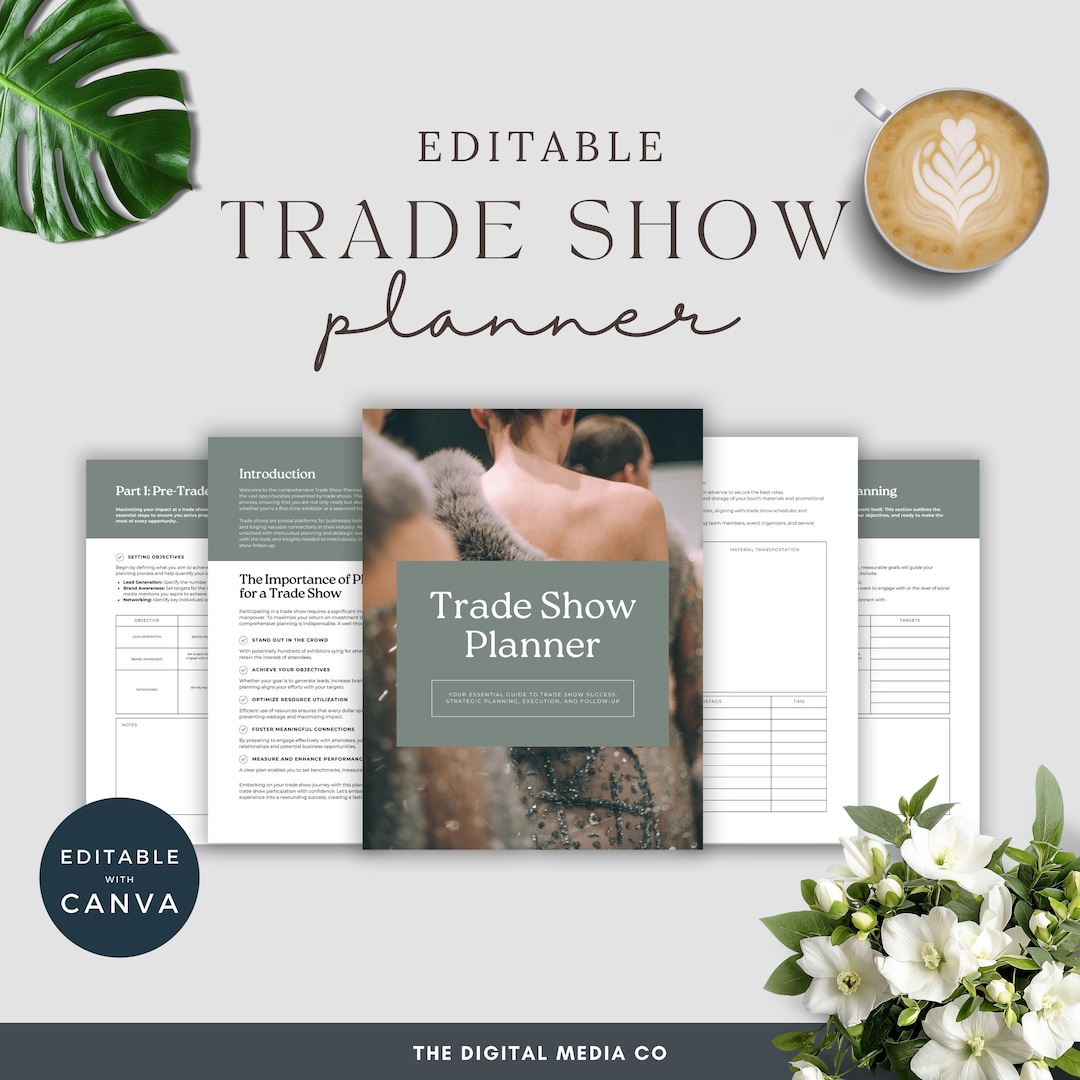 Editable Trade Show Planner Template - Etsy
