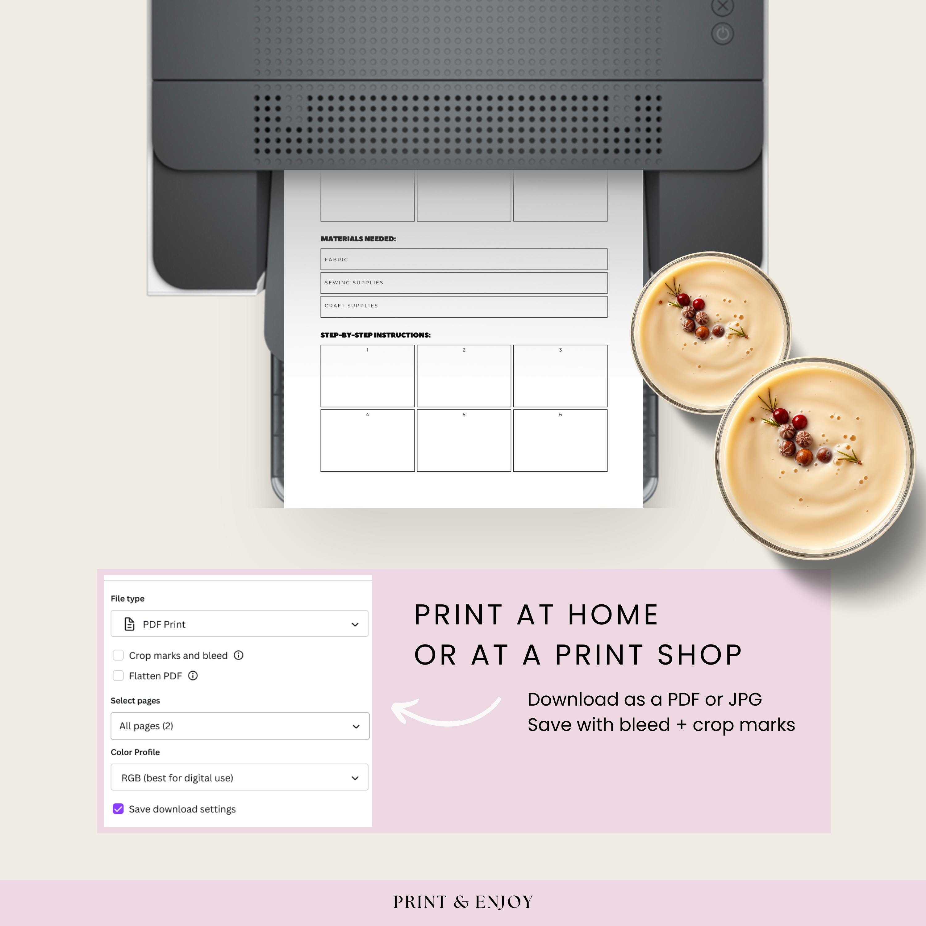 Halloween Costume Planner, Halloween Outfit Printable, Instant Download ...