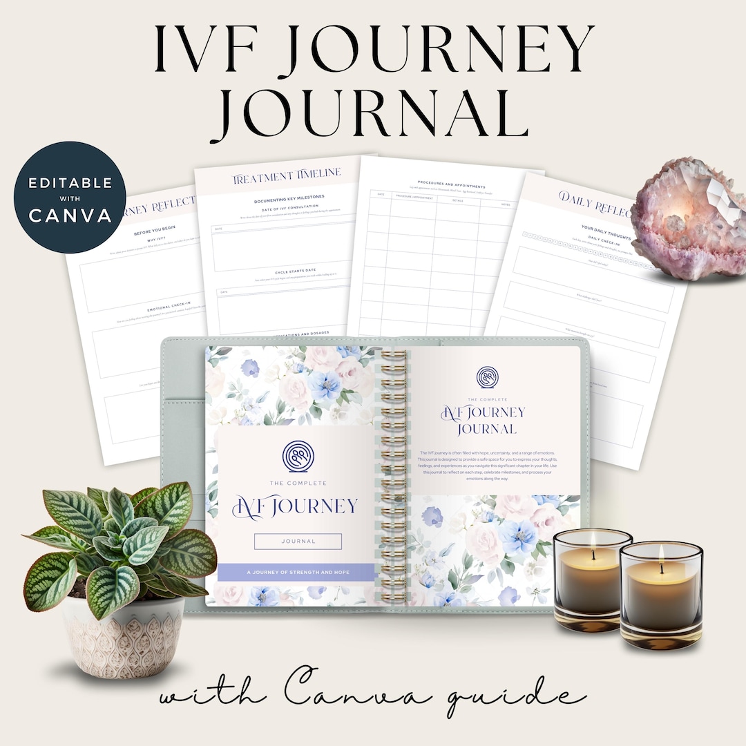 IVF Journey Journal, INSTANT DOWNLOAD, Prenatal Planner, Gift for New ...