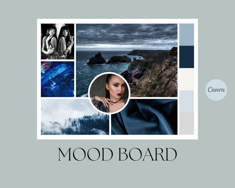 Canva Mood Board Bundle Canva Vision Board Templates - Etsy