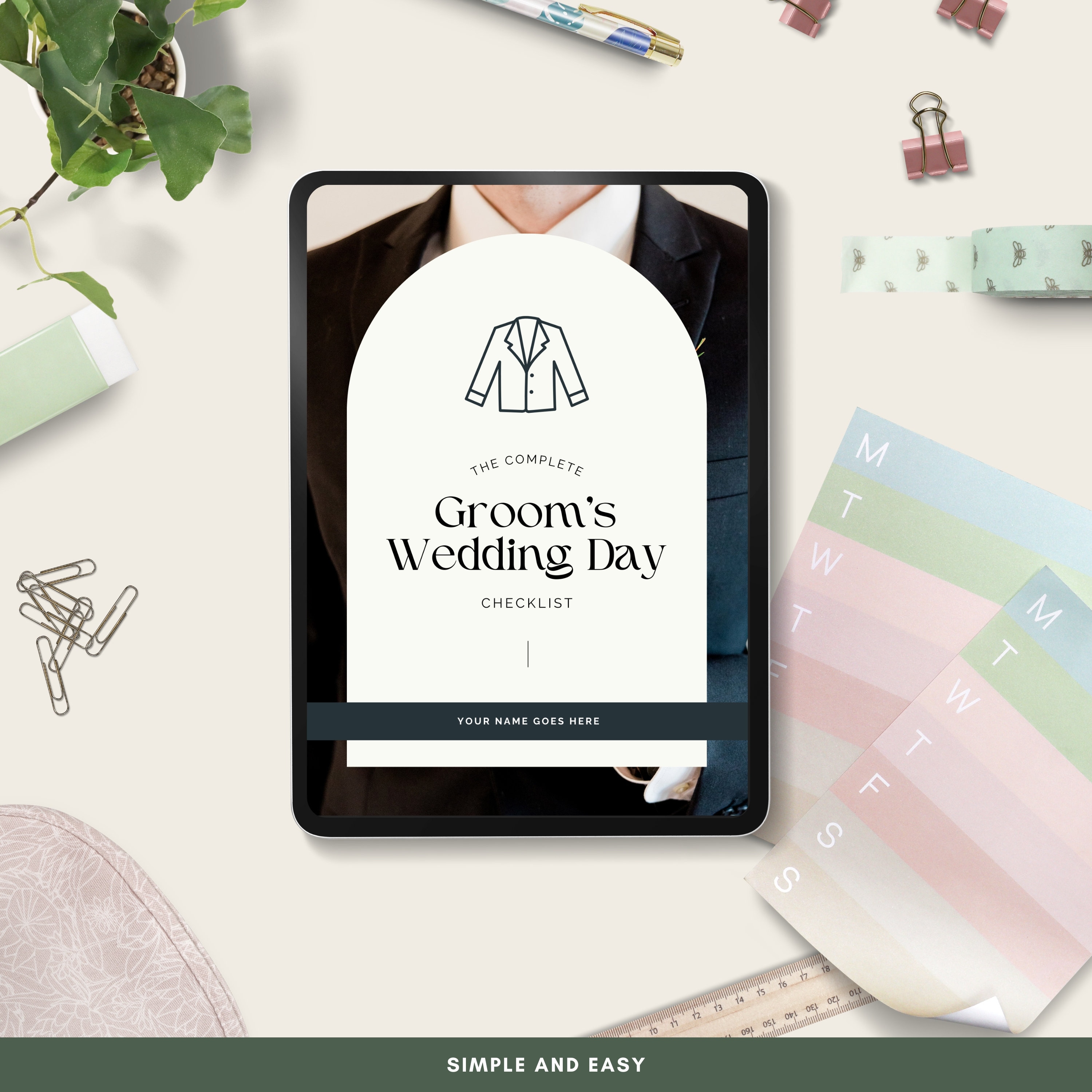 Grooms Checklist | Printable Wedding Day Check List | Husband-to-be ...