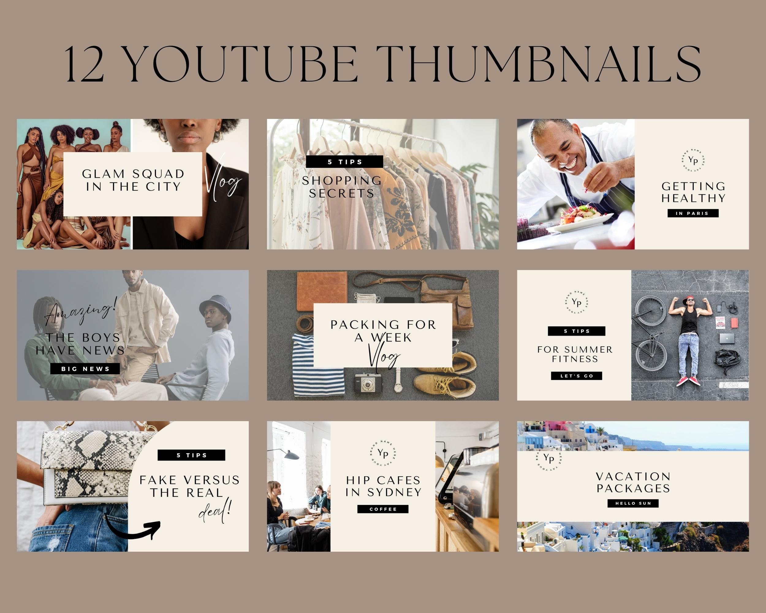 Youtube Branding Kit Youtube Bundle Editable Youtube Canva - Etsy