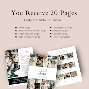 Christmas Catalogue Template, INSTANT DOWNLOAD, Wholesale Gift ...