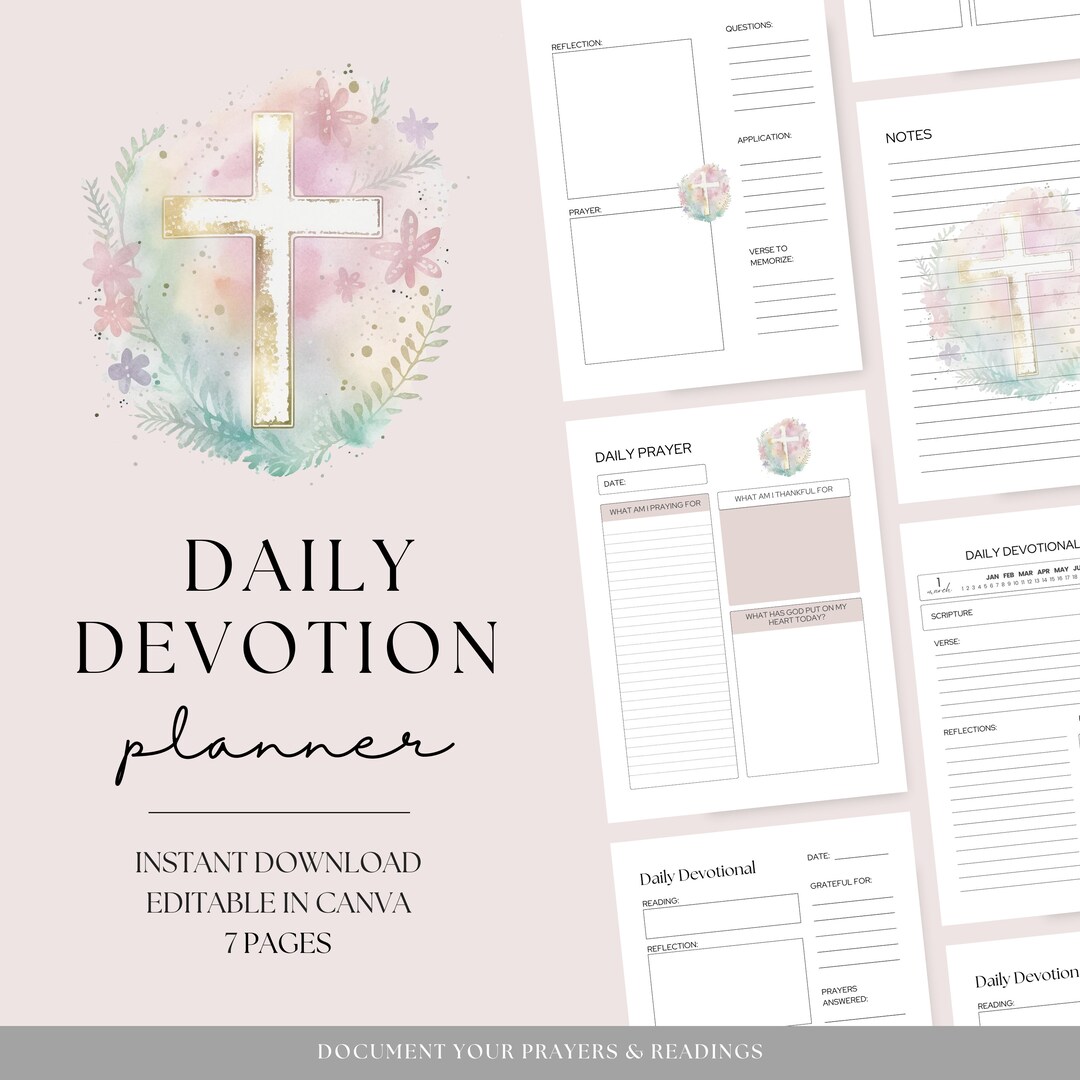 Sermon Notes | Daily Prayer Journal | Undated Planner | Daily ...