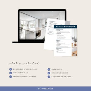 New Home Build Checklist, Printable for House Renovation, Digital ...