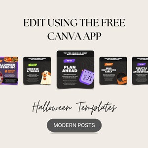 Editable Halloween | Halloween Templates | Halloween Party Invitation ...