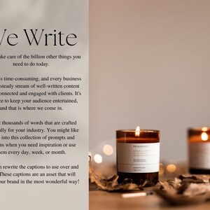 40 Written Social Media Captions and Prompts for Candle Businesses ...