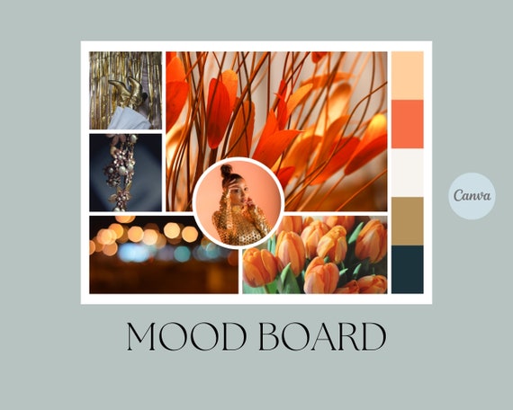 Canva Mood Board Bundle Canva Vision Board Templates - Etsy