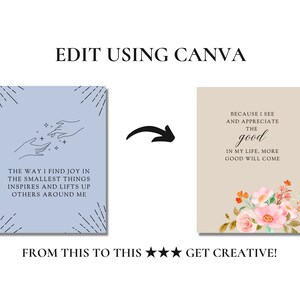 Affirmation Cards Template Canva, Affirmation Station, Printable ...