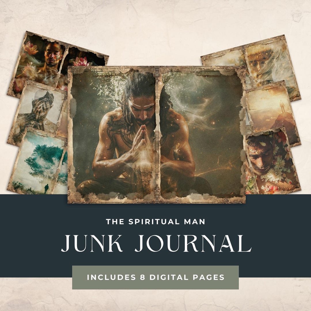 The Spiritual Man Junk Journal Kit, Journal Pages, Instant Download ...