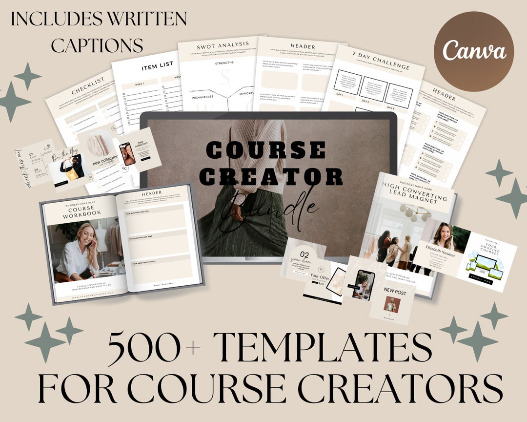 Canva Course Creator Bundle Course Creator Templates Course - Etsy