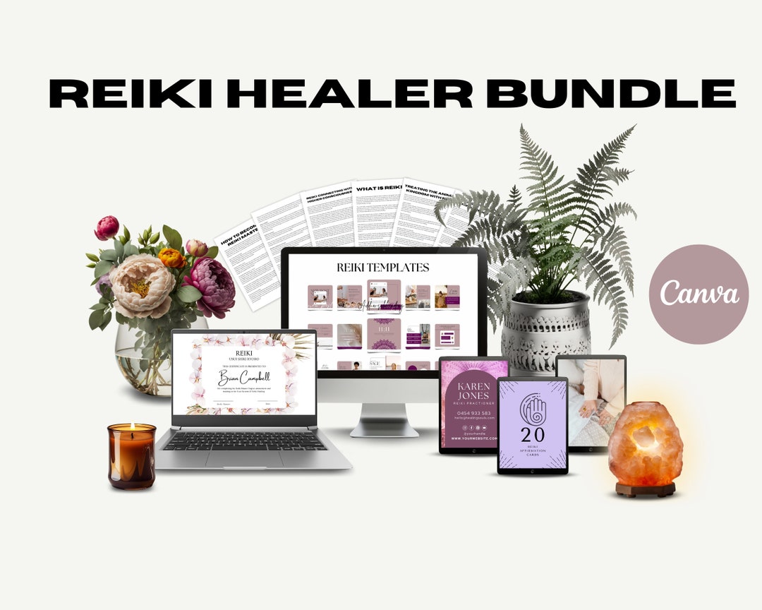 Reiki Master Bundle Reiki Marketing Reiki Practitioner - Etsy UK
