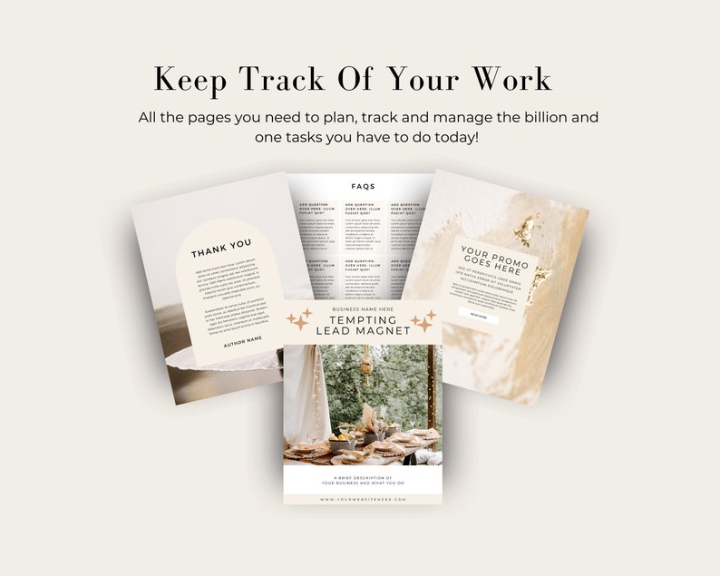 Freebie Digital Template Canva Workbook Template Canva Lead - Etsy