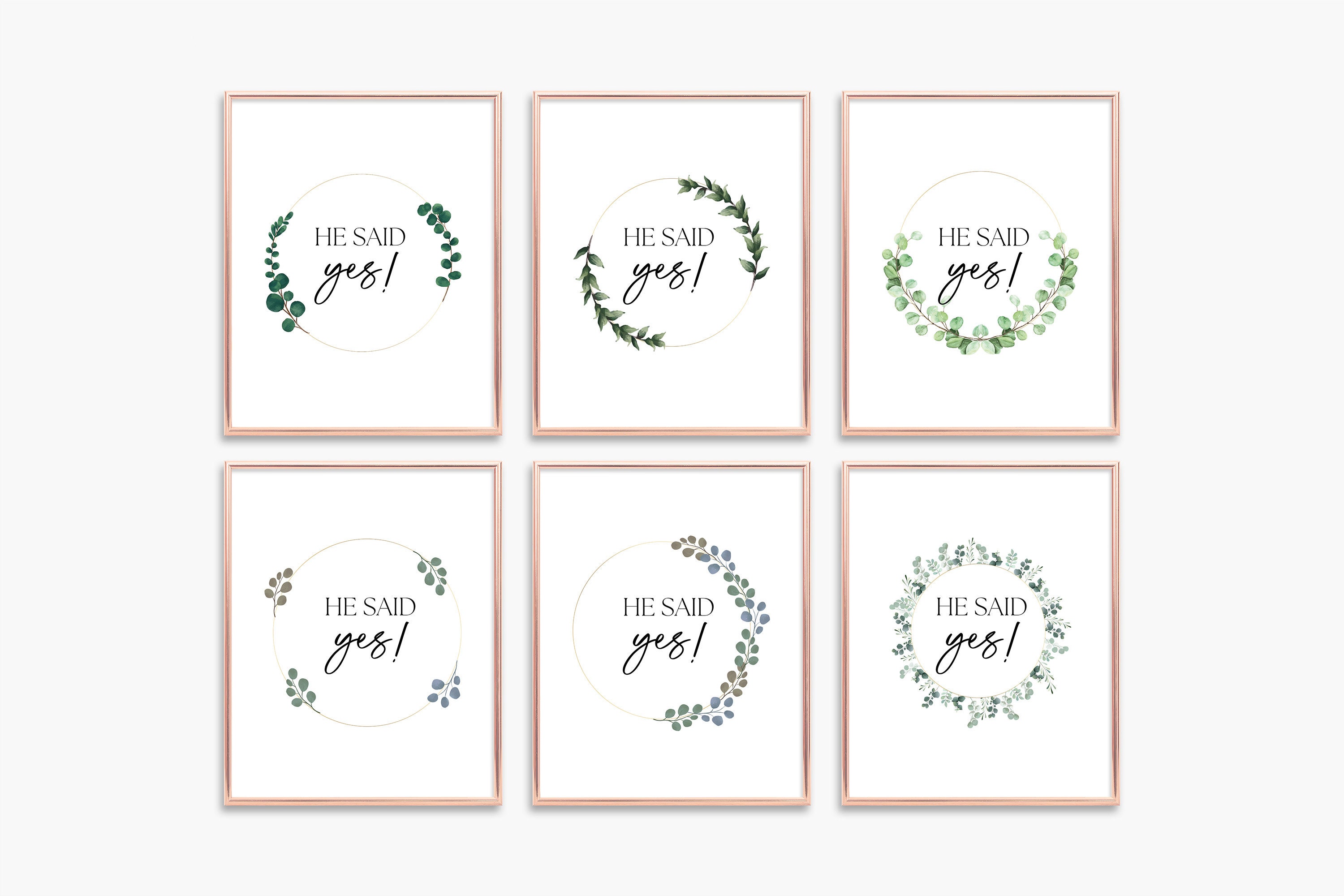 He Said Yes Sign Printable Engagement Sign Just Engaged - Etsy