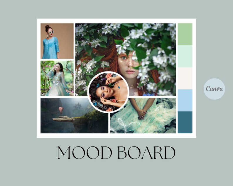 Canva Mood Board Bundle Canva Vision Board Templates - Etsy