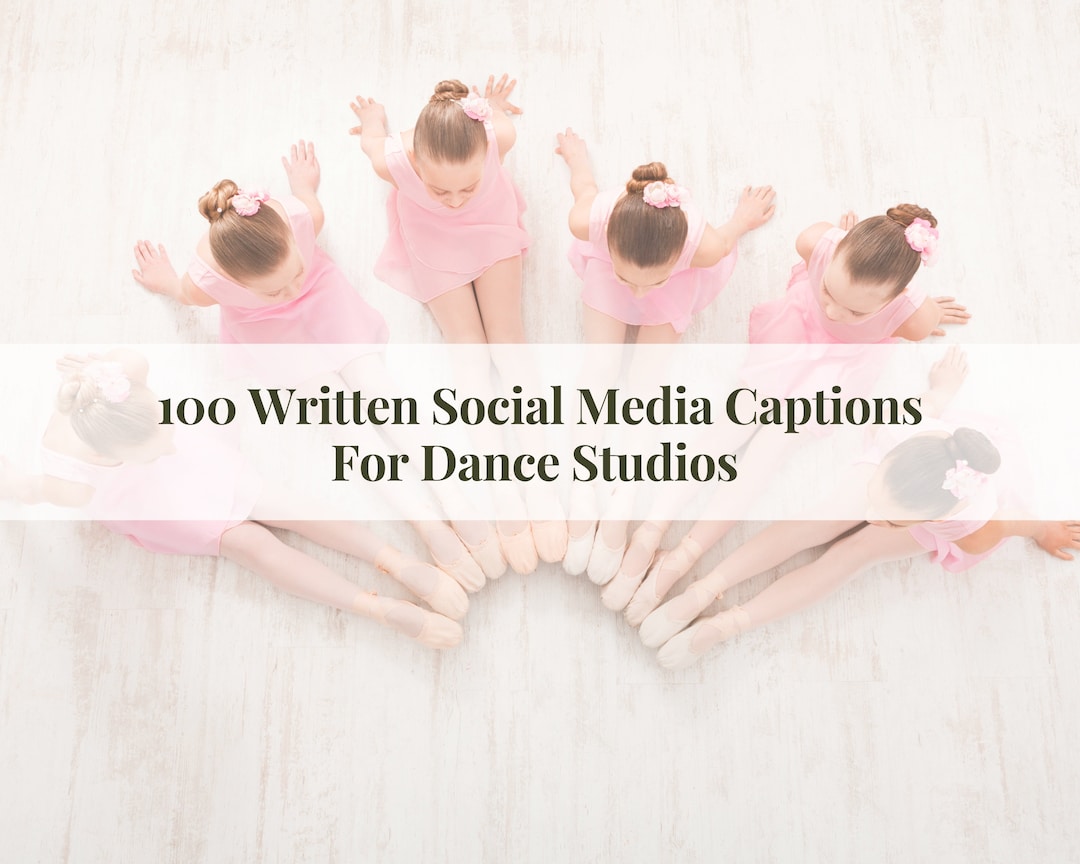 Dance Studio Social Media Marketing, Dance School Posts, Written ...